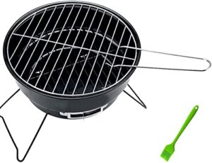 bbq grill outdoor outdoor indoor barbecue charcoal grill outdoor folding portable mini grill charcoal stainless steel net grill round oven small