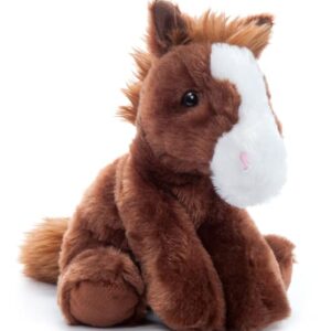 The Petting Zoo Floppy Horse Stuffed Animal Plushie, Gifts for Kids, Wild Onez Wildlife Animals, Horse Plush Toy 9 inches