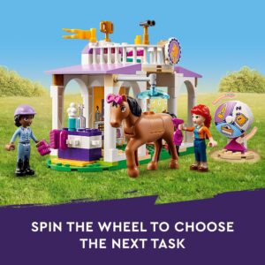 LEGO Friends Horse Training 41746 Toddler Building Toy, Great Birthday Gift for Ages 4+ with 2 Mini-Dolls, Stable, 2 Horse Characters and Animal Care Accessories