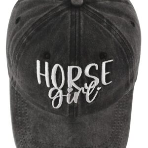 Horse Gifts for Girls Women, Funny Animal Lover Horse Hat, Adjustable Cotton Embroidered Horse Party Decorations Baseball Cap, Retirement Birthday Gifts for Mom Wife Grandma Friend Farmer Ranch Owner