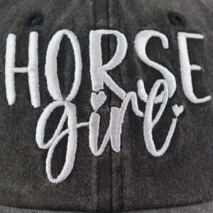 Horse Gifts for Girls Women, Funny Animal Lover Horse Hat, Adjustable Cotton Embroidered Horse Party Decorations Baseball Cap, Retirement Birthday Gifts for Mom Wife Grandma Friend Farmer Ranch Owner