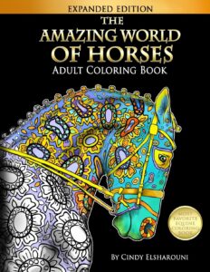 the amazing world of horses: adult coloring book (amazing horses)