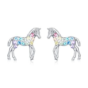 horse stud earrings for women,animal horse earrings gifts jewelry for girls (stud horse)