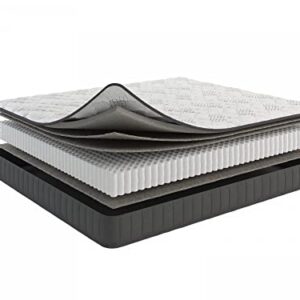 Ottomanson 9" Full Mattress in a Box Made in USA, Firm Mattress, Hybrid Mattress Cool Improved Airflow with Edge to Edge Pocket Coil, Bed in A Box, Ottopedic