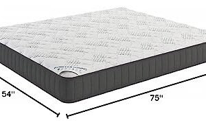 Ottomanson 9" Full Mattress in a Box Made in USA, Firm Mattress, Hybrid Mattress Cool Improved Airflow with Edge to Edge Pocket Coil, Bed in A Box, Ottopedic