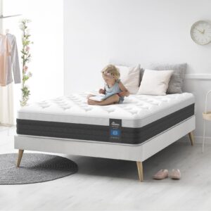 Eseren Twin Mattress 8 inch, Breathable Twin Mattress in a Box, Individual Pocket Spring Hybrid Twin Mattress with Gel Memory Foam, Motion Isolation, Medium Firm Support, 75''*39''*8''