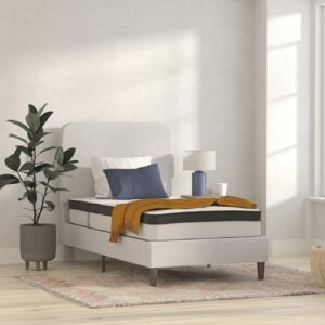 flash furniture capri comfortable sleep 10" hybrid pocket spring and foam mattress in a box, foam pocket spring hybrid mattress, twin