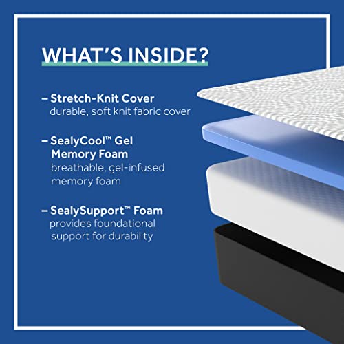 Sealy Essentials 10" Memory Foam Bed in Box, Full