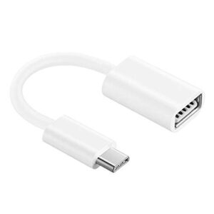 works otg usb-c 3.0 adapter for microsoft surface duo 2 for quick, verified, multi use functions such as keyboard, thumb drives, mice, etc. (white)