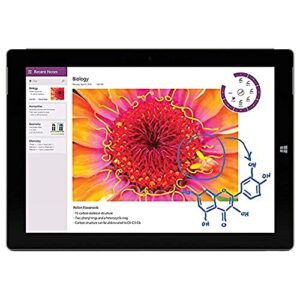 microsoft surface 3 128gb wifi tablet 10.8" intel atom - silver (renewed)