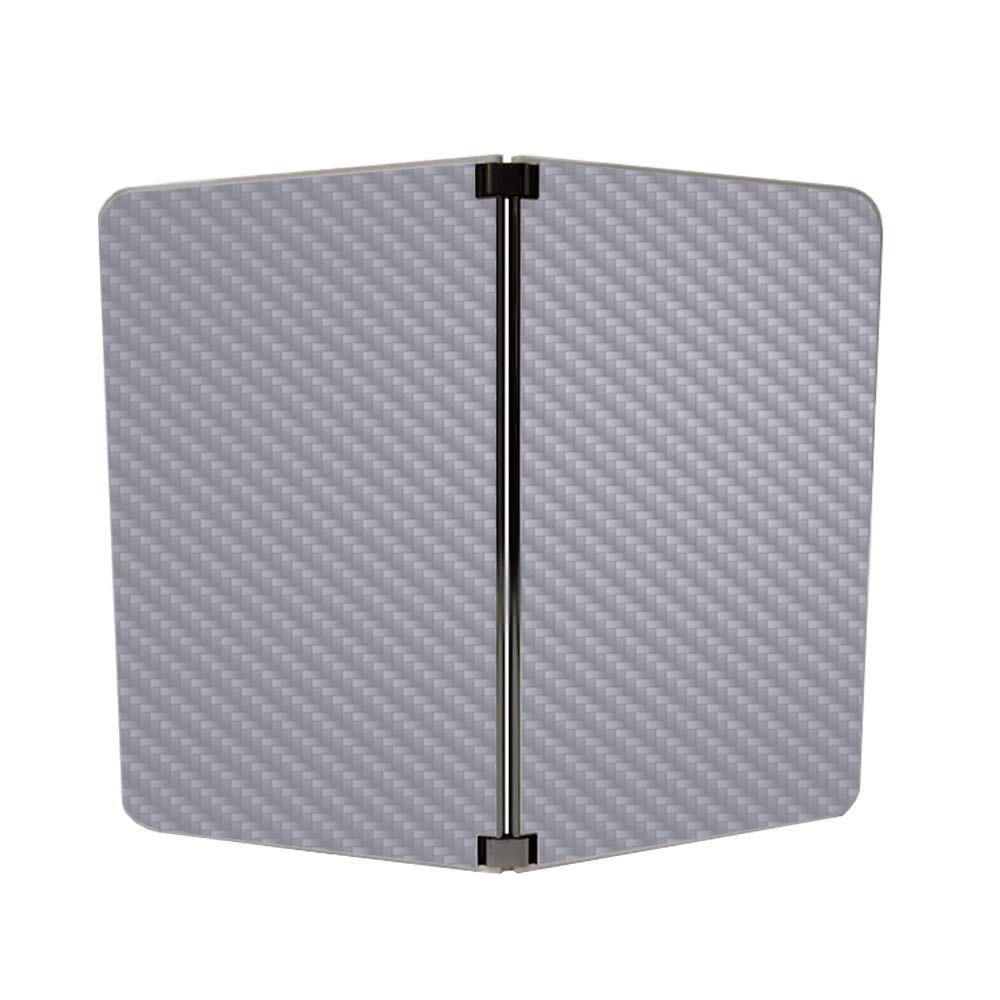 MightySkins Carbon Fiber Skin for Microsoft Surface Duo - Solid Gray | Protective, Durable Textured Carbon Fiber Finish | Easy to Apply, Remove, and Change Styles | Made in The USA