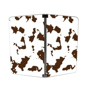 mightyskins skin compatible with microsoft surface duo - brown cow | protective, durable, and unique vinyl decal wrap cover | easy to apply, remove, and change styles | made in the usa