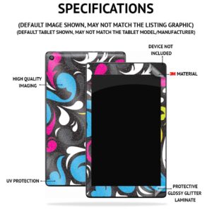 MightySkins Glossy Glitter Skin Compatible with Microsoft Surface Duo - Tropical Hibiscus | Protective, Durable High-Gloss Glitter Finish | Easy to Apply, Remove, and Change Styles | Made in The USA