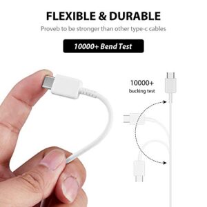 Original 10ft USB-C Cable Works for Microsoft Surface Duo with Fast Charging and Data Transfer. (White 3M)