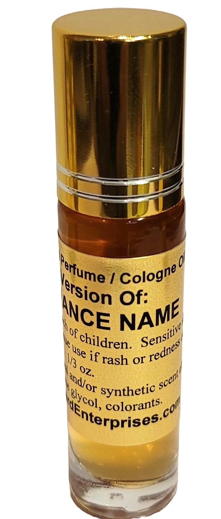 Hayward Enterprises Brand Cologne Oil Compatible to SPICEBOMB EXTREME for Men, Fragrance Rendition, Eau de Parfum, 1/3 oz. (10ml) Glass Roll on