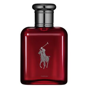 ralph lauren fragrances polo red - parfum - men's cologne - ambery & woody - with absinthe, cedarwood, and musk - intense fragrance - 2.5 fl oz