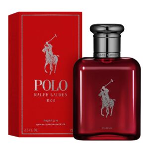 RALPH LAUREN FRAGRANCES Polo Red - Parfum - Men's Cologne - Ambery & Woody - With Absinthe, Cedarwood, and Musk - Intense Fragrance - 2.5 Fl Oz