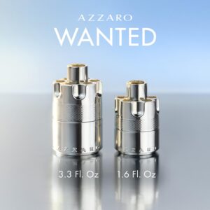 Azzaro Wanted Eau de Parfum - Energizing & Intense Mens Cologne - Woody, Aromatic & Spicy Fragrance - Juniper Berries, Sage, Vetiver - Lasting Wear - Luxury Perfumes for Men - Travel Size, 1.6 Fl. Oz