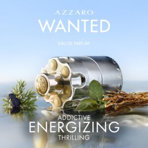 Azzaro Wanted Eau de Parfum - Energizing & Intense Mens Cologne - Woody, Aromatic & Spicy Fragrance - Juniper Berries, Sage, Vetiver - Lasting Wear - Luxury Perfumes for Men - Travel Size, 1.6 Fl. Oz