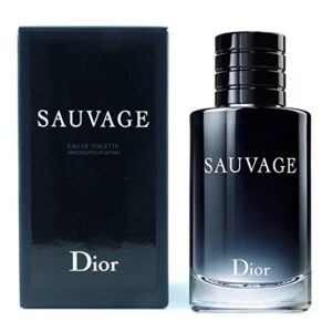 dior sauvage eau de toilette spray for men, 3.4 ounce