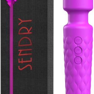 Female Vibrator, G-Spot & Sex Toy, 20 Modes & 8 Speeds Wand Massager, Quiet, Waterproof, USB Rechargeable Vibrator, Hand-Held Cordless Sex Toys Vibrator for Her Pleasure, Female Adult Toy - Purple