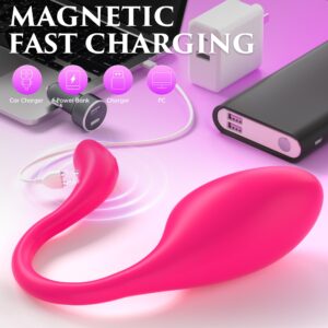 Sex Toys Vibrator for Women Men-Wearable Panty Dildo Vibrators with 9 Vibrations, G spot Clitoral Anal Vibrators, Rose Sex Toy for Women Couples, Rechargeable APP Remote Control Adult Toys