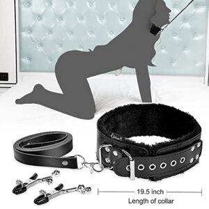 UTIMI Bondage for Sex 11 Pcs BDSM Leather Bondage Sets Restraint Kits for Women and Couples