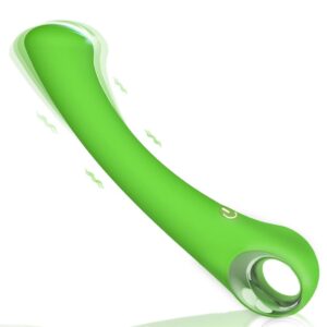 clitoral g spot vibrator sex toy for women,personal wand massager with 9 vibrating modes,waterproof bullet finger anal training vibrators for couple,soft silicone dildo adult sex toys&game (verdant)