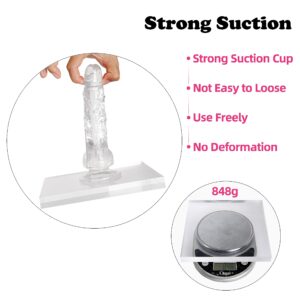 Alovegarden 7.6 Inch Realistic Dildo G-Spot Stimulation Dildos with Powerful Suction Cup for Hands-Free Play Anal Adult Sex Toy for Women and Couple (Clear)