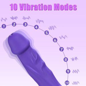 Realistic Dildo Vibrators with Heating Function, G Spot Vibrator Women Sex Toy with 10 Vibration Settings Adult Toys for Women, Adult Toy Silicone Dildo Female Sex Toys Dildos, Adult Sex Toys & Games