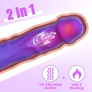 Realistic Dildo Vibrators with Heating Function, G Spot Vibrator Women Sex Toy with 10 Vibration Settings Adult Toys for Women, Adult Toy Silicone Dildo Female Sex Toys Dildos, Adult Sex Toys & Games