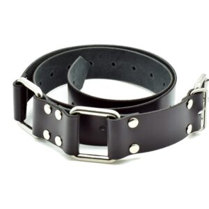 Axovus Preimum Leather Bondage Hobble Belt - Wrist, Ankle BDSM Fetish Restrains also functions as Fashion Belt (Large)