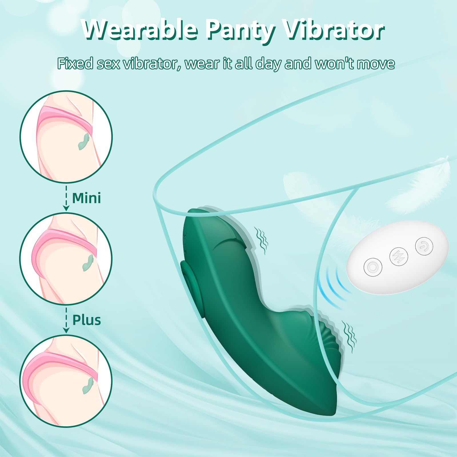 Wearable Panty Vibrator Adult Sex Toys-App Remote Control Mini Butterfly Clitoral Vibrator with Strong Magnetic Clip and 9 Vibrating Modes for Women Couple