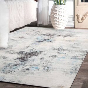 Cinknots Rugs Modern Soft Abstract Area Rugs for Living Room/Bedroom/Kitchen & Dining Room,Medium Pile Home Decor Carpet Floor Mat (Grey 9, 3' 11" x 5' 3" Rectangular)