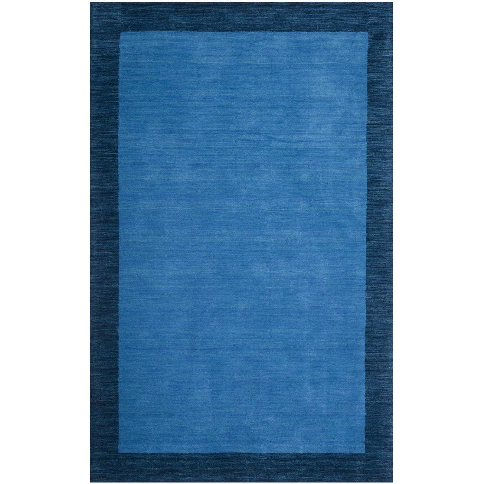 SAFAVIEH Himalaya Collection Area Rug - 10' x 14', Light Blue & Dark Blue, Handmade Wool, Ideal for High Traffic Areas in Living Room, Bedroom (HIM580A)