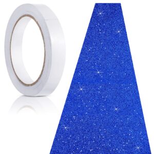 tatuo carpet runner runway rug 55 gsm thickness with carpet tape for wedding graduation party outdoor indoor hallway rug(glitter dark blue, 2.46 x 30 feet)