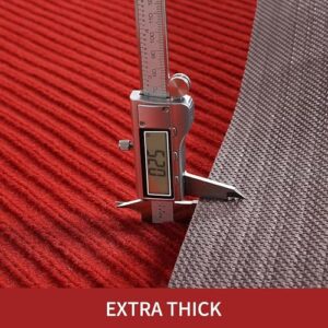 HOMBYS 450 GSM Thickness Red Carpet Runner for Party, Extra Thick & Non-slip Felt Rug Red Aisle Runner Rug for Special Events, Wedding Hollywood Oscars, 2.6 * 30 ft