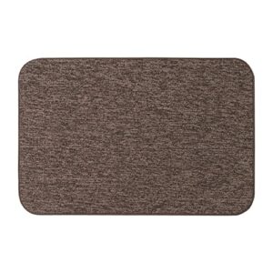 house, home and more skid-resistant carpet indoor area rug floor mat - pebble gray - 2 feet x 3 feet