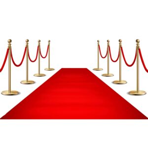 shots o' clock red carpet floor runner 15ft hollywood party decoration fabric 70 gsm (50ft)