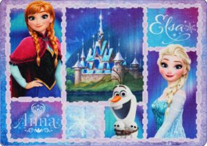 gertmenian kids playroom & game room carpet | disney frozen olaf & anna childrens rug | kids novelty home decor, perfect area rug for boys & girls playroom, bedroom | 5x7 standard, blue, 46907