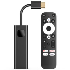 dcolor android tv stick[google certified], 4k hd streaming device with google chromecast [16gb rom], hdmi streaming stick for tv, netflix certified, google assistant[android tv 2024 latest]