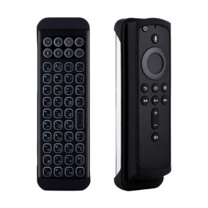 ipazzport mini bluetooth wireless keyboard remote with backlit for smart tvs stick 4k, fire cube, smart tvs 3rd gen,kp-30br