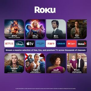 Roku Express 4K 2022 | Streaming Media Player HD/4K/HDR with Smooth Wireless Streaming and Roku Simple Remote with TV Controls, Includes Premium HDMI Cable