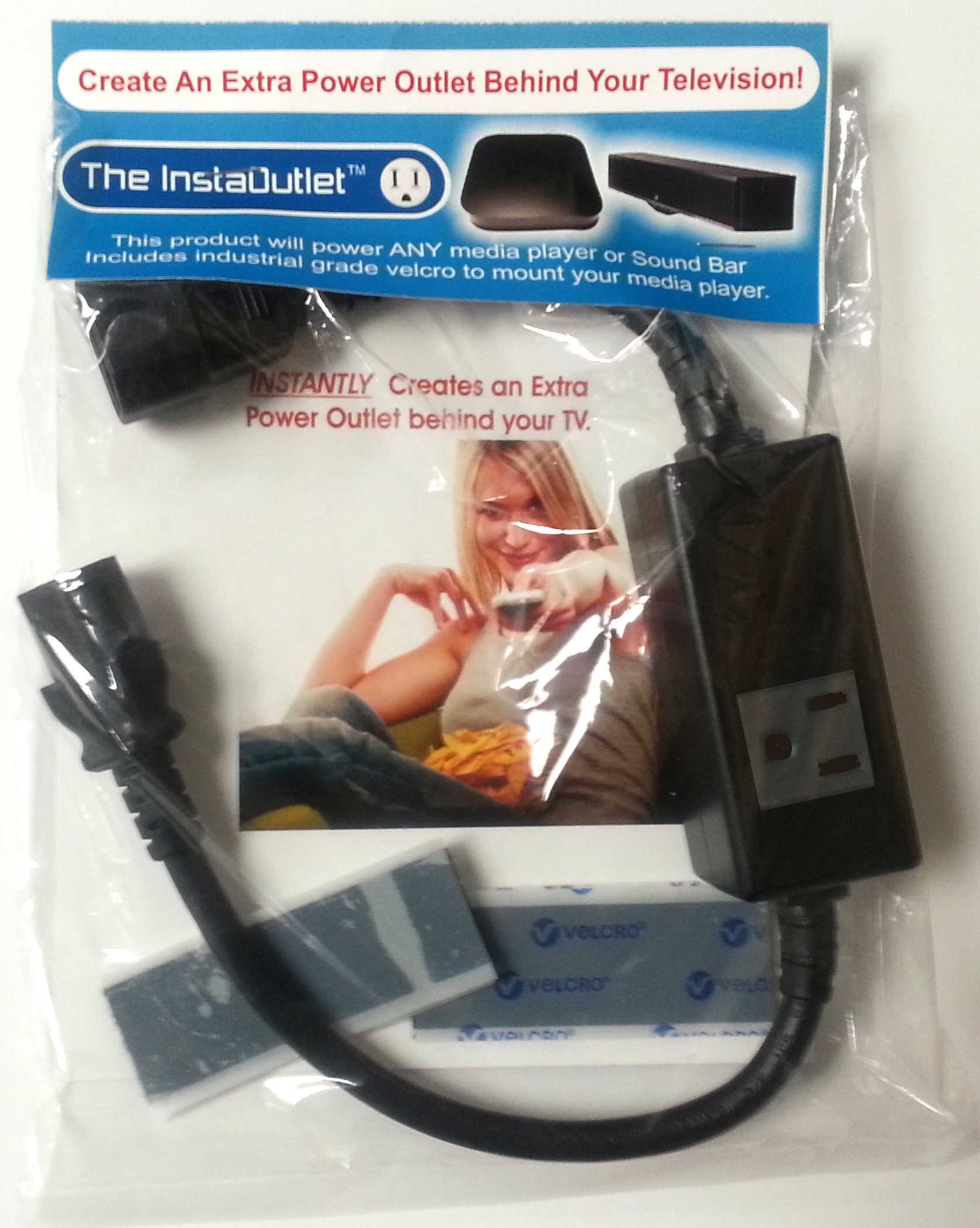 The InstaOutlet® for Media Players Chromecast, Roku, Apple TV