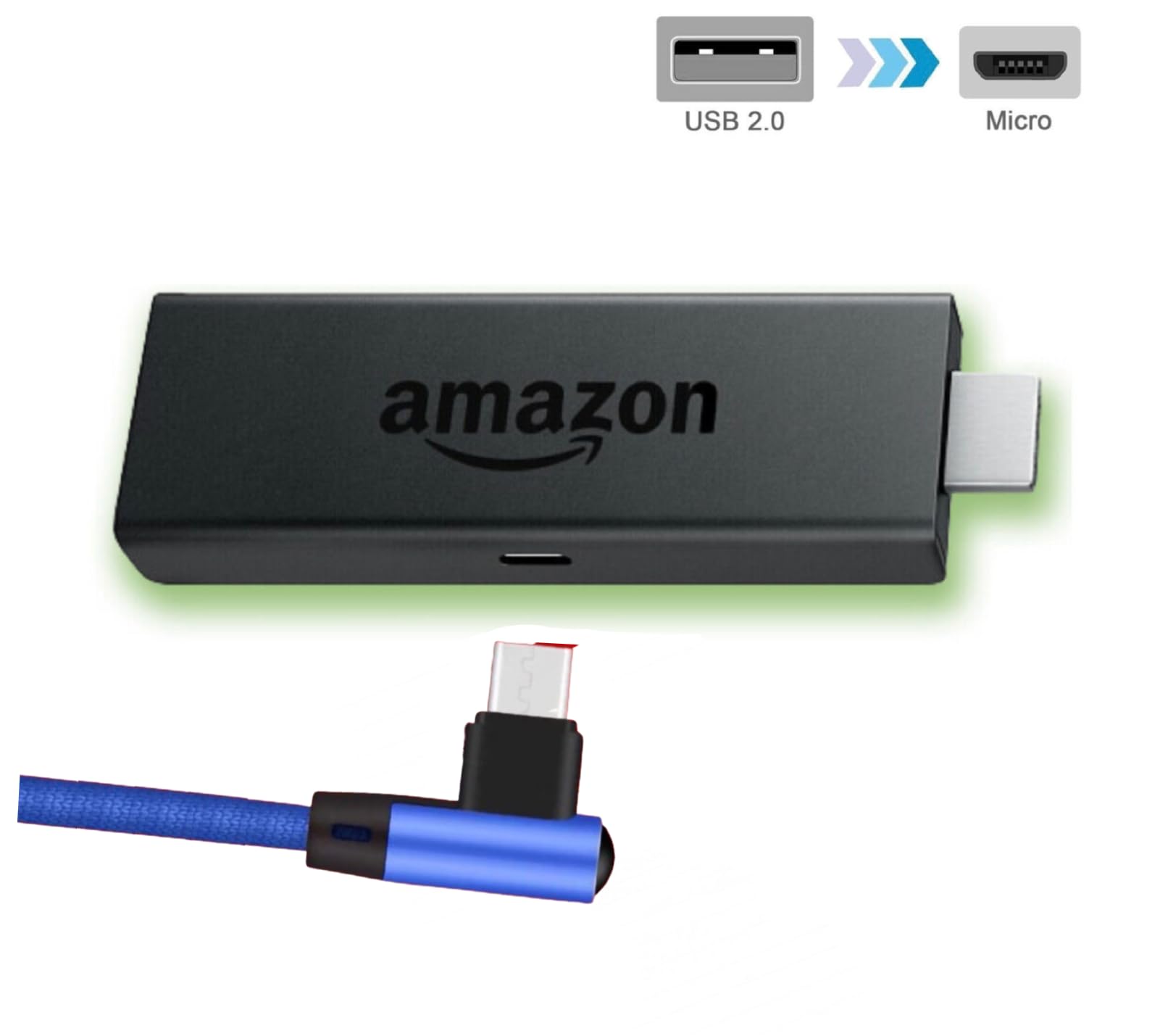 TrueProve Plus 1 Foot Wireless USB Adapter, Plug Powers Streaming TV Sticks Directly from TV USB Port (Eliminates AC Outlet and Cords)