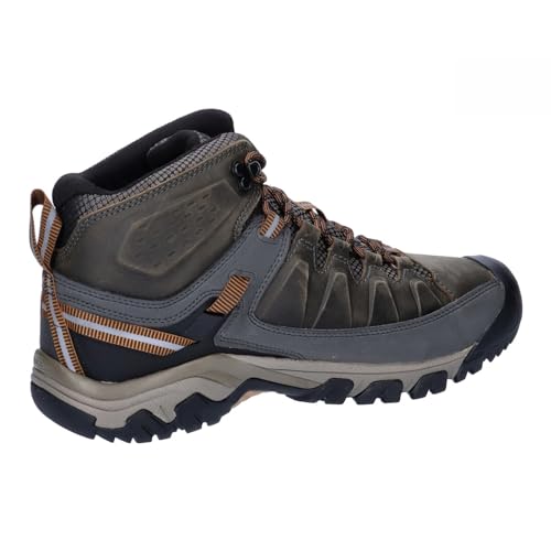 KEEN Men's Targhee 3 Mid Height Waterproof Hiking Boots, Black Olive/Golden Brown, 11