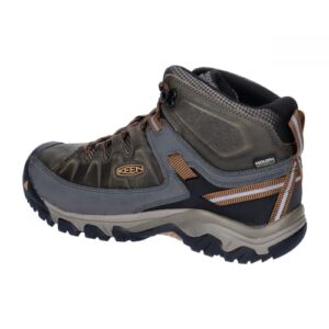 KEEN Men's Targhee 3 Mid Height Waterproof Hiking Boots, Black Olive/Golden Brown, 11