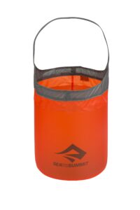 sea to summit ultra-sil folding bucket, ultralight camp kitchen bucket