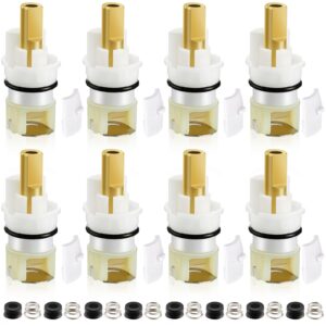 rp25513 faucet stem replacement for faucet repair kit with rp4993 seat and spring, 8 cartridge for kitchen faucet repair kit (8 pcs)