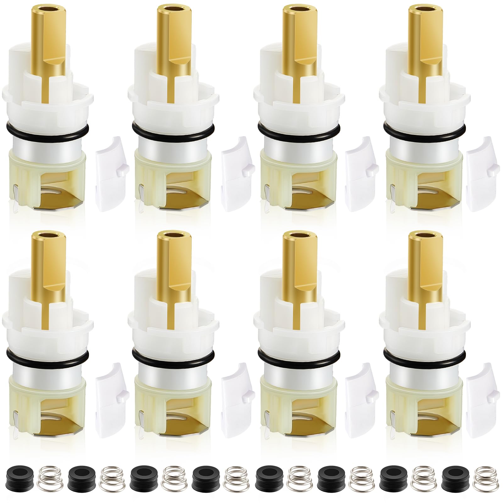 RP25513 Faucet Stem Replacement for Faucet Repair Kit with RP4993 Seat and Spring, 8 Cartridge for Kitchen Faucet Repair Kit (8 Pcs)